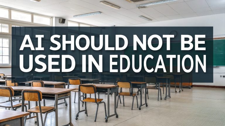 Why AI Should Not Be Used in Education % - Education Guide Blog